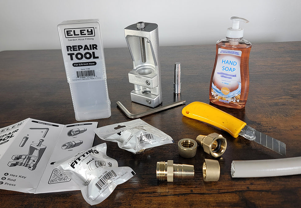 ELEY Garden Hose Repair Kit - 5/8 Inch Hose – Eley Hose Reels