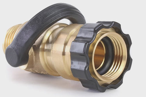 Brass Garden Hose Shut-off Valve with Swivel Fitting – Eley Hose Reels