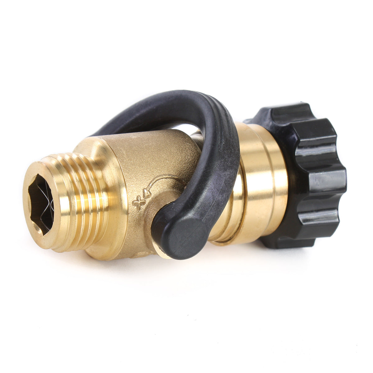 Brass Garden Hose Shut-off Valve with Swivel Fitting – Eley Hose Reels